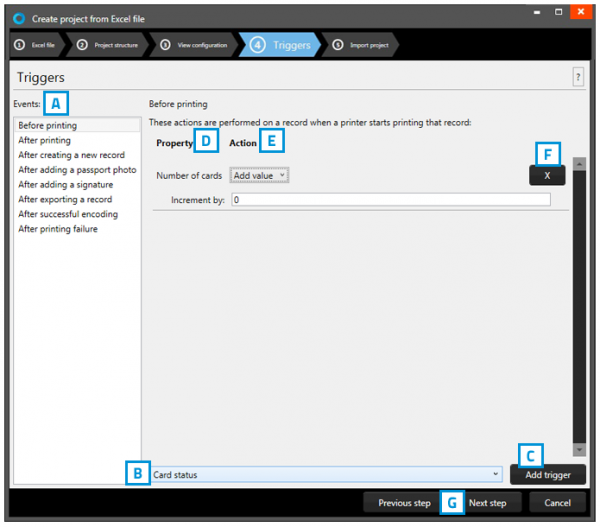 D. Import Project from Excel - BadgeMaker