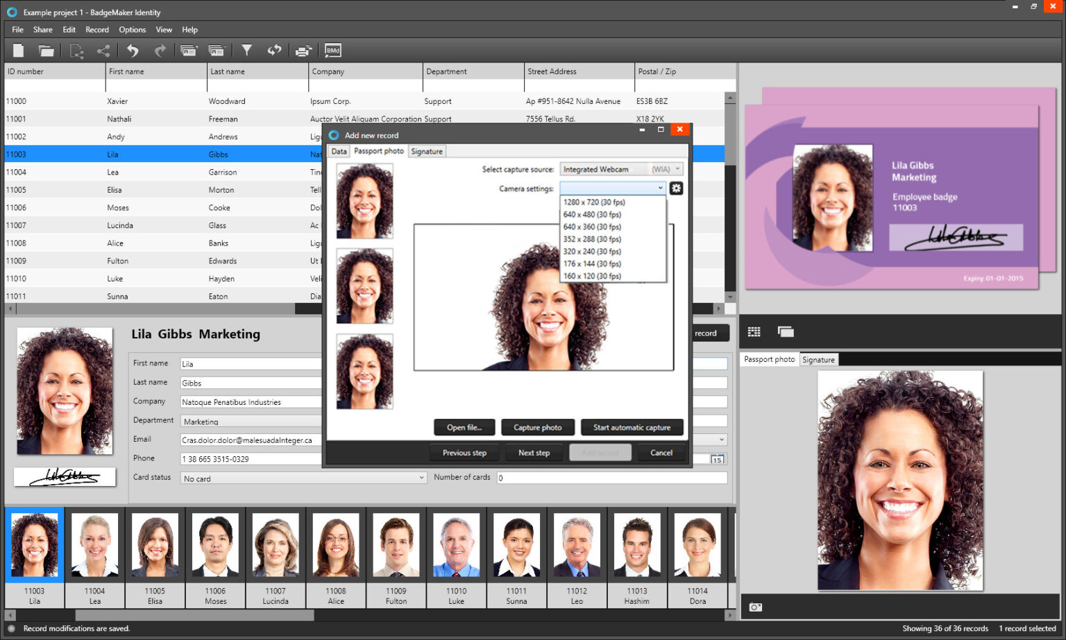 BadgeMaker Photo Capture - BadgeMaker